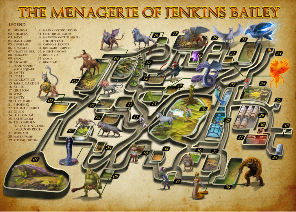 The Menagerie Map | Matthew Cox Books